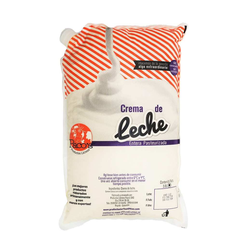 Crema de leche - Pacos